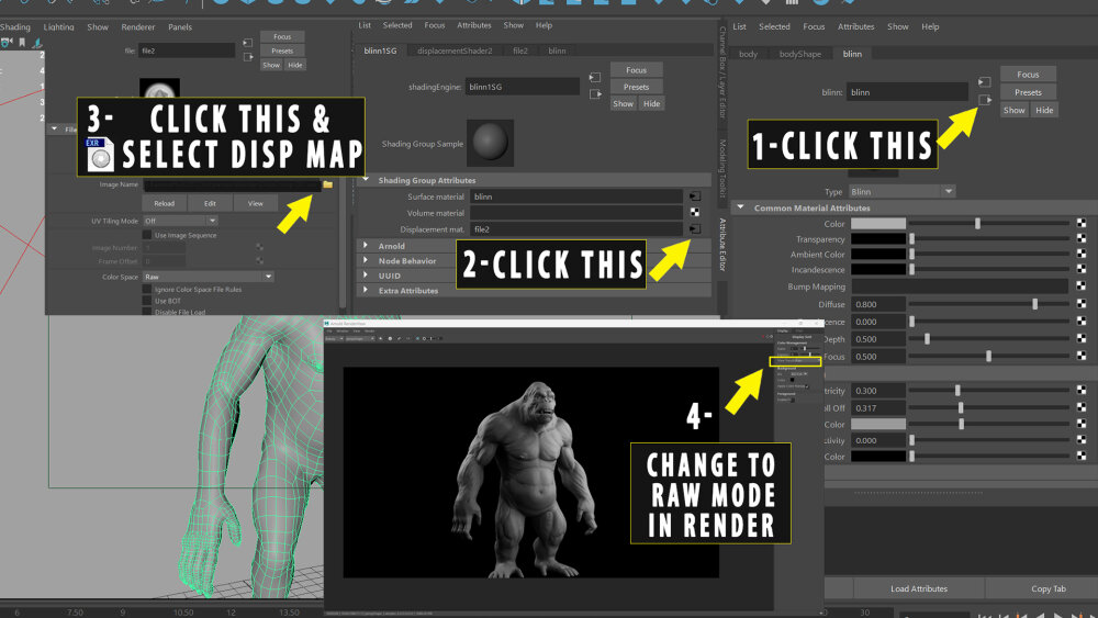 Primate Pack (Monkey, Chimp, Gorilla, Orangutan) – Topology Uv 3D model ...