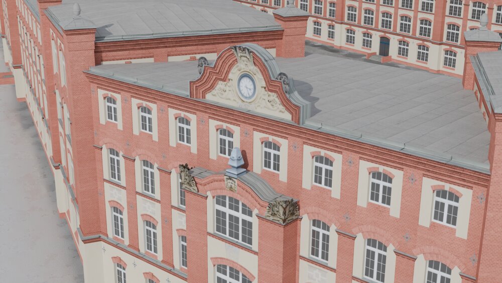 Eschenbach Factory Complex Dresden 3D model - Download Buildings on ...