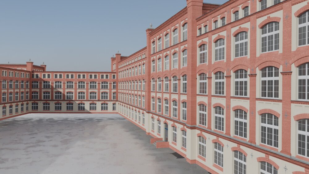 Eschenbach Factory Complex Dresden 3D model - Download Buildings on ...