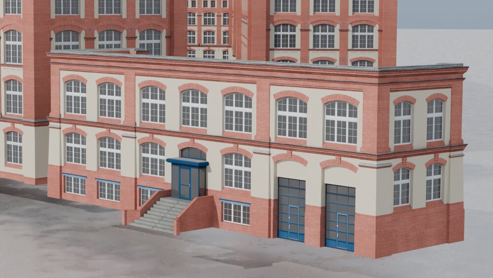 Eschenbach Factory Complex Dresden 3D model - Download Buildings on ...