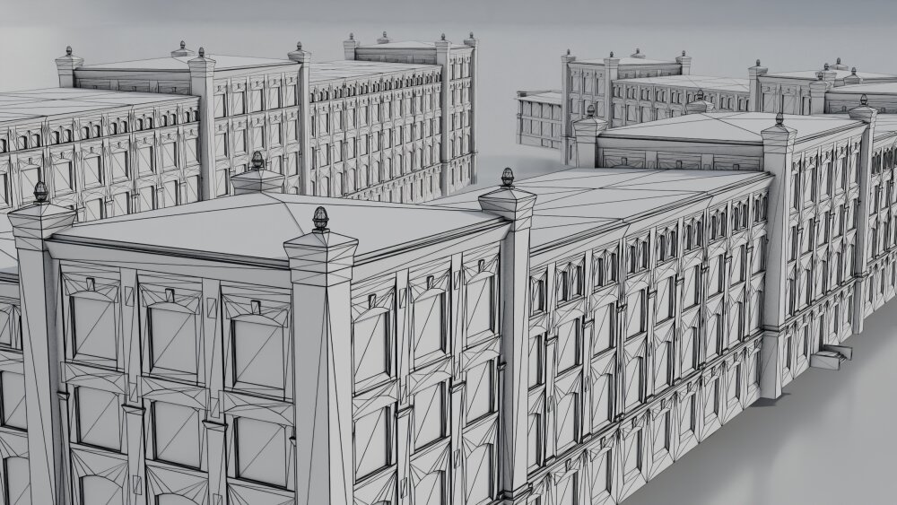 Eschenbach Factory Complex Dresden 3D model - Download Buildings on ...