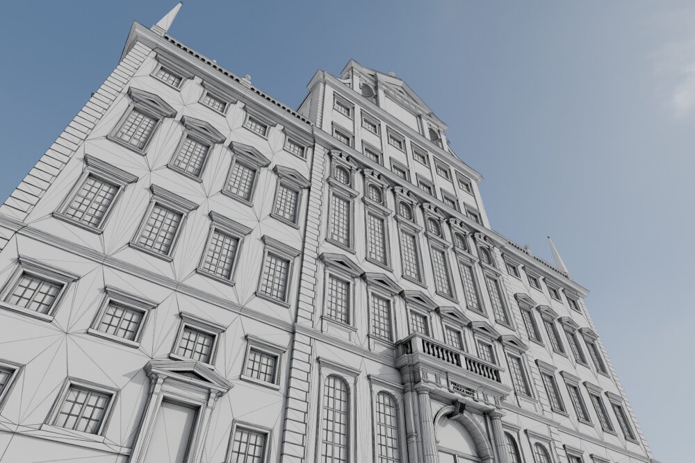 Hôtel de Ville Renaissance Modèle 3D - Télécharger Bâtiment activé ...