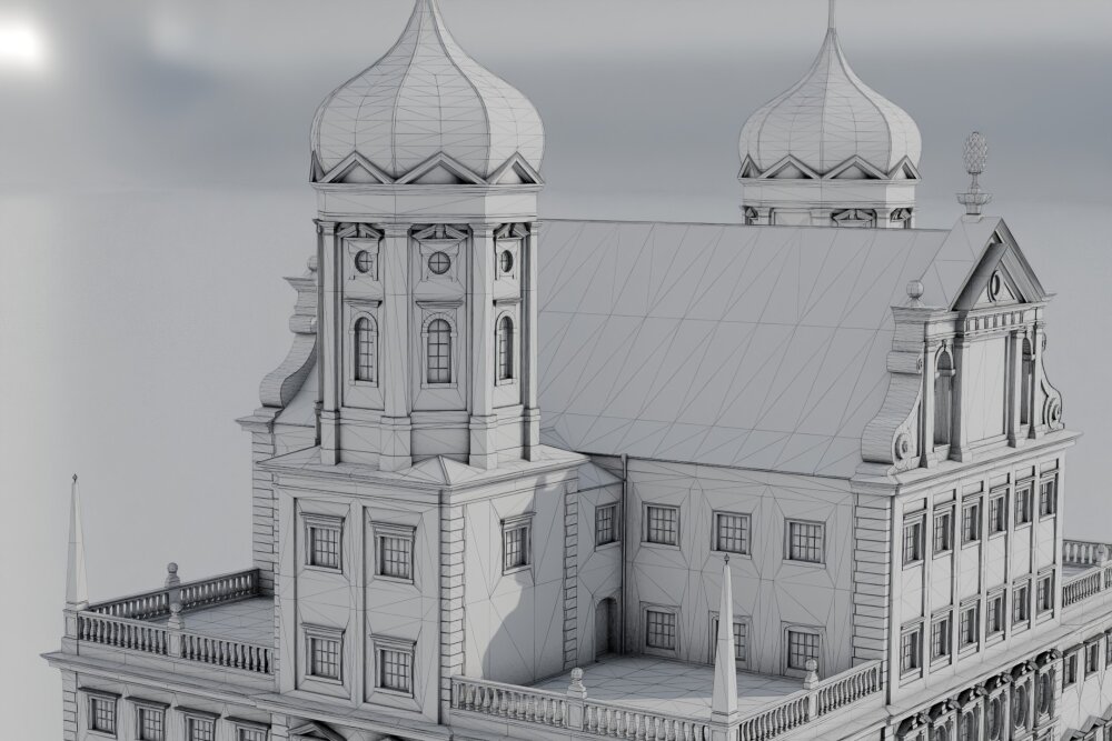 Hôtel de Ville Renaissance Modèle 3D - Télécharger Bâtiment activé ...