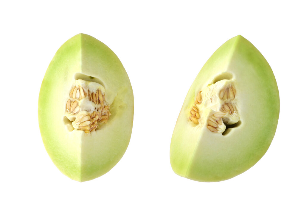 Melón Honeydew Cortado con Semillas Modelo 3D - Descargar Fruta on ...