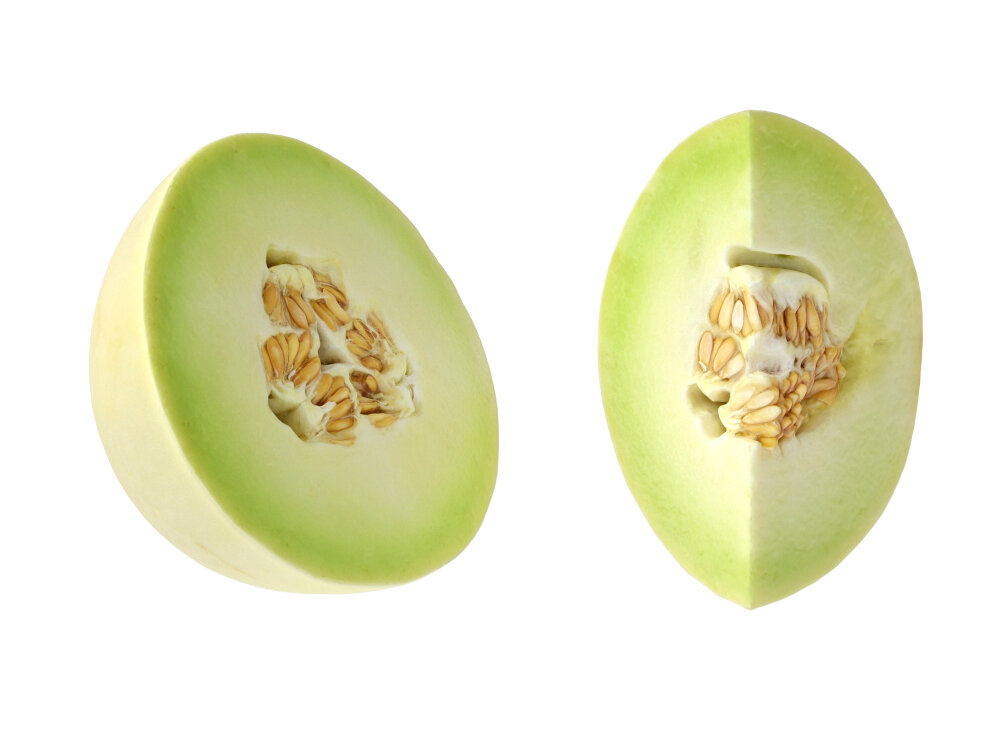 Melón Honeydew Cortado con Semillas Modelo 3D - Descargar Fruta on ...