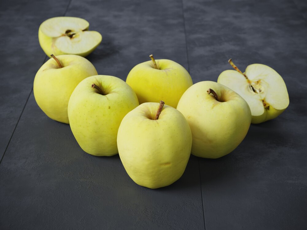 Golden Apples 3D model - Download Fruit on 3DModels.org
