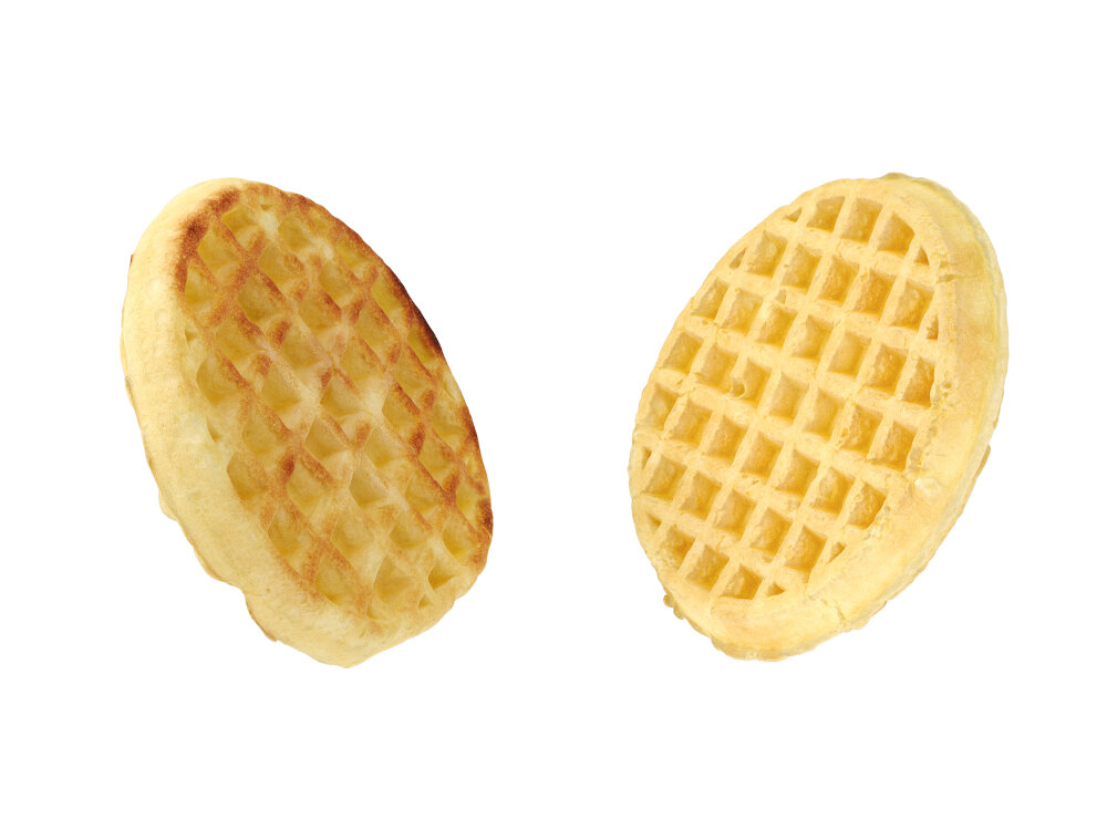 Round Belgian-Style Waffles 3D model - Download Dessert on 3DModels.org