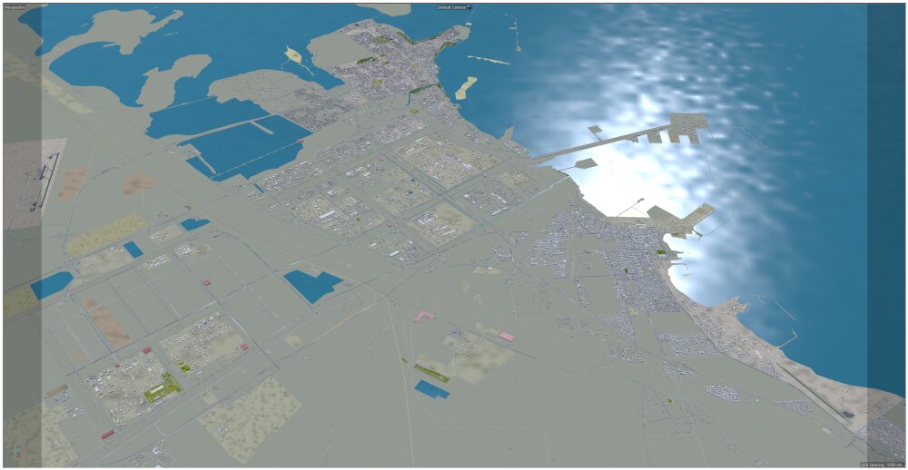 Al Jubail and Fanateer Beach Saudi Arabia 3D model - Download City on ...