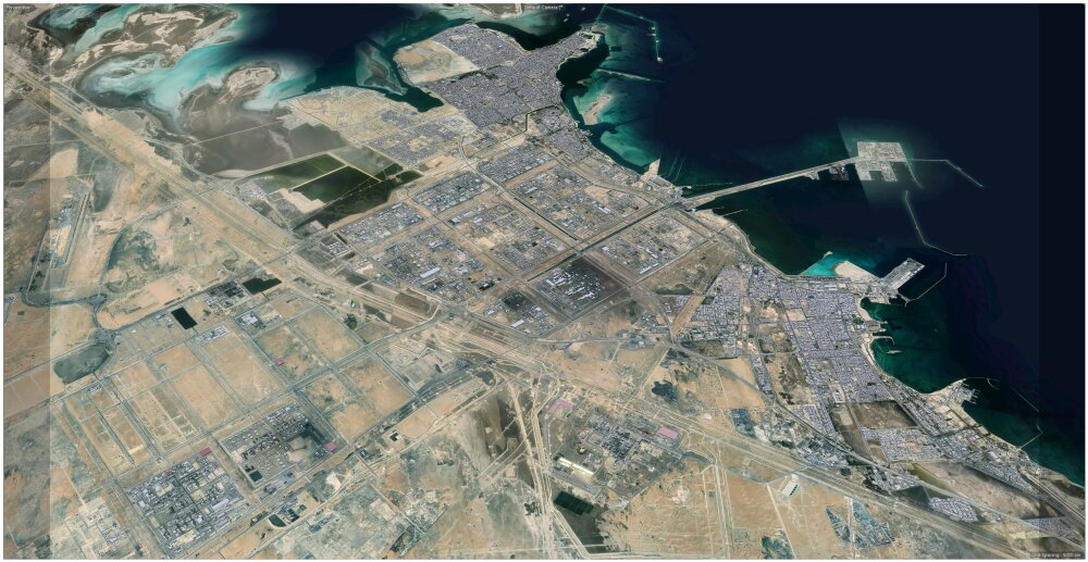 Al Jubail and Fanateer Beach Saudi Arabia 3D model - Download City on ...