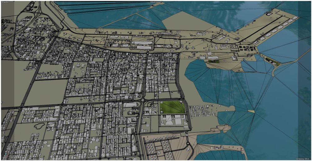 Al Jubail and Fanateer Beach Saudi Arabia 3D model - Download City on ...
