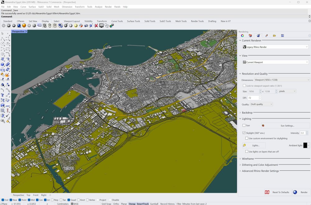 Alexandria Egypt 60km 3D model - Download City on 3DModels.org