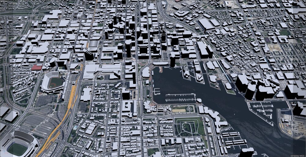 Baltimore Downtown Maryland USA 3D model - Download City on 3DModels.org