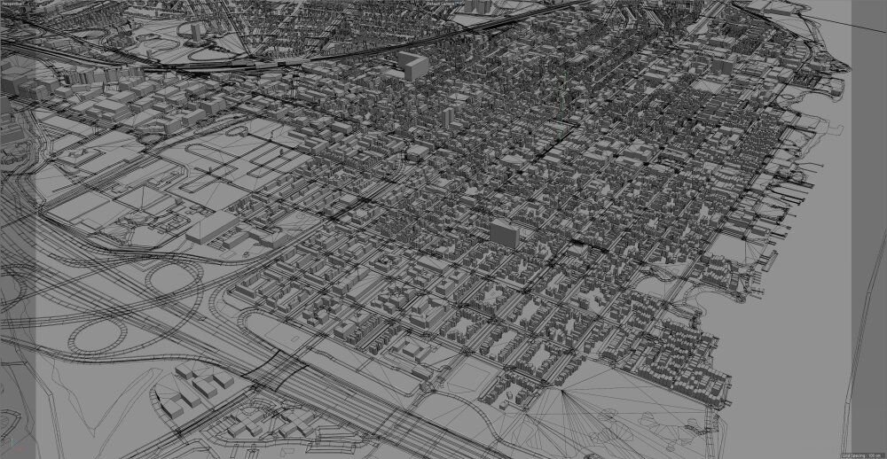 Alexandria Virginia Usa 20km 3D model - Download City on 3DModels.org
