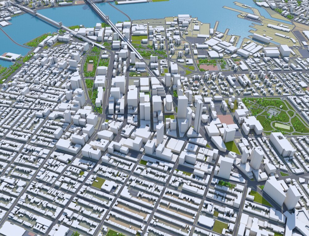Brooklyn New York Usa 60km 3D model - Download City on 3DModels.org