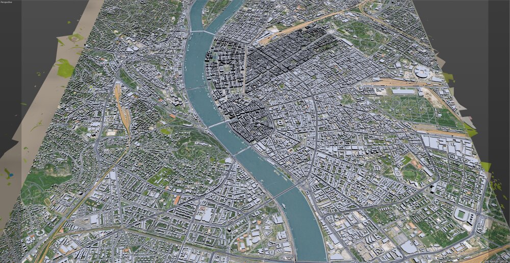 Budapest Downtown Hungary 3D model - Download City on 3DModels.org