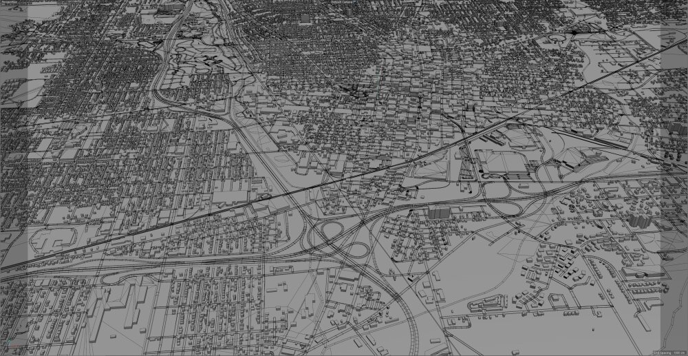 Canton Ohio Usa 30km 3D model - Download City on 3DModels.org