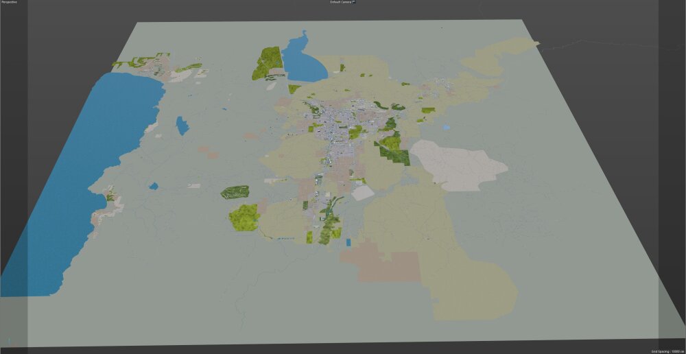Carson City Nevada Usa 40km 3D model - Download City on 3DModels.org