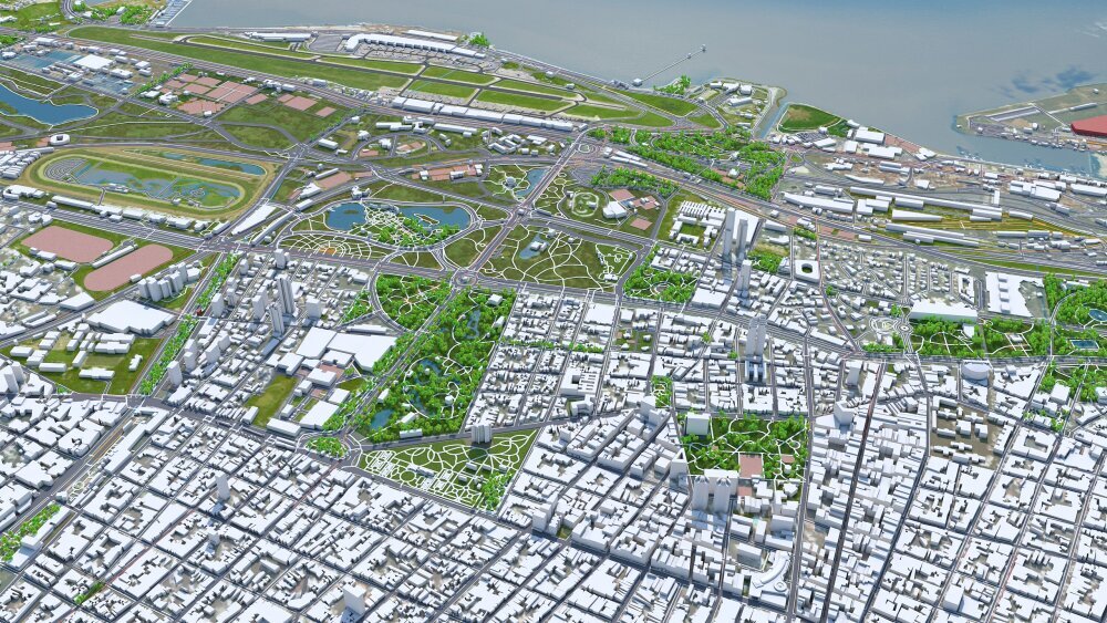 Greater Buenos Aires Argentina 3D model - Download City on 3DModels.org