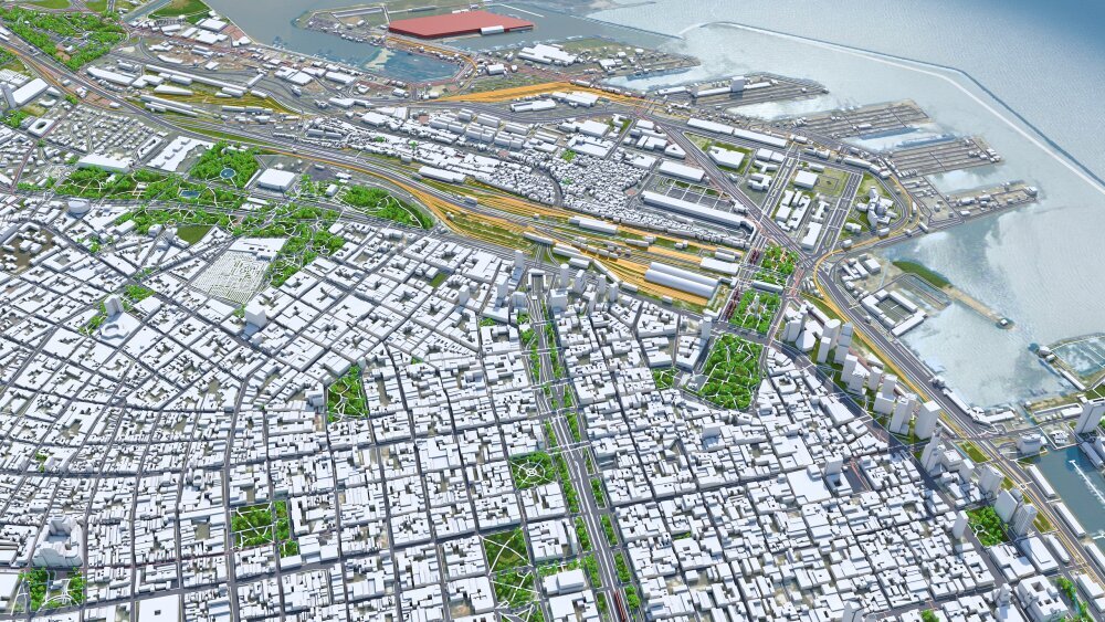 Greater Buenos Aires Argentina 3D model - Download City on 3DModels.org