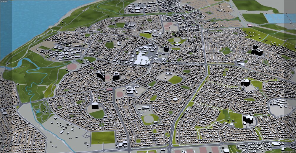Darwin Australia 20km 3D model - Download City on 3DModels.org