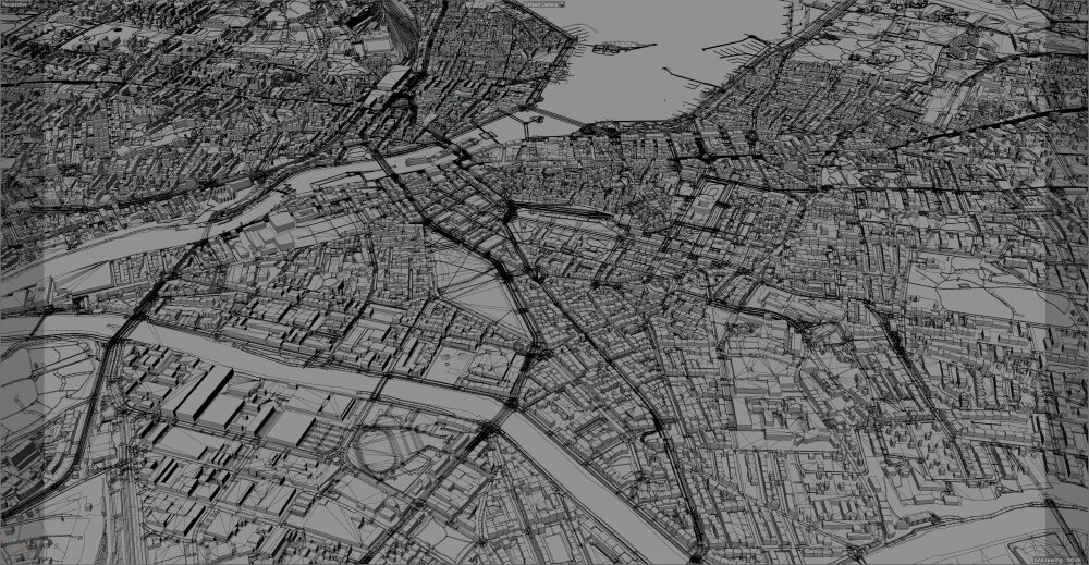 Geneva Switzerland 20km 3D model - Download City on 3DModels.org