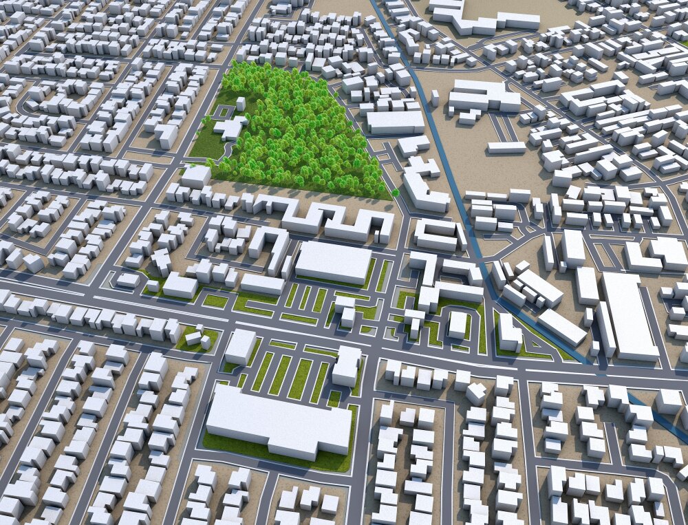 Hayward California Usa 20km 3D model - Download City on 3DModels.org