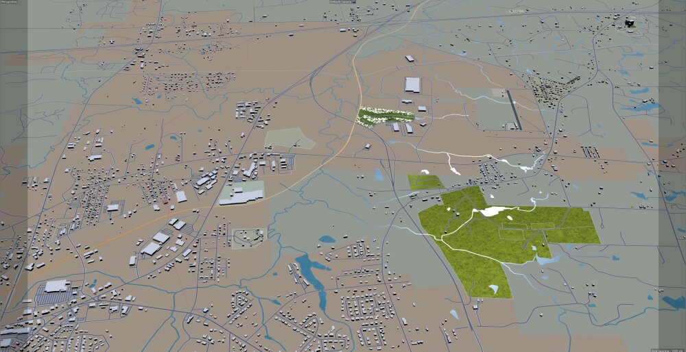 Longview Texas Usa 30km 3D model - Download City on 3DModels.org