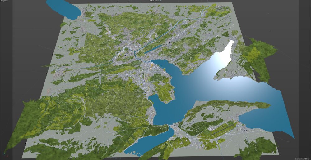 Lucerne Switzerland 30km 3D model - Download City on 3DModels.org