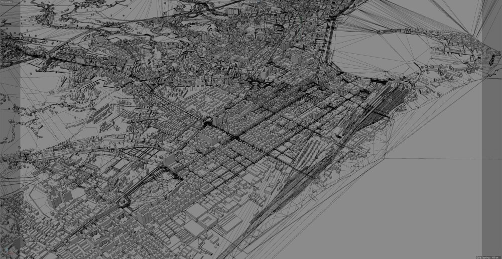 Messina Italy 150km AI 3D model - Download City on 3DModels.org