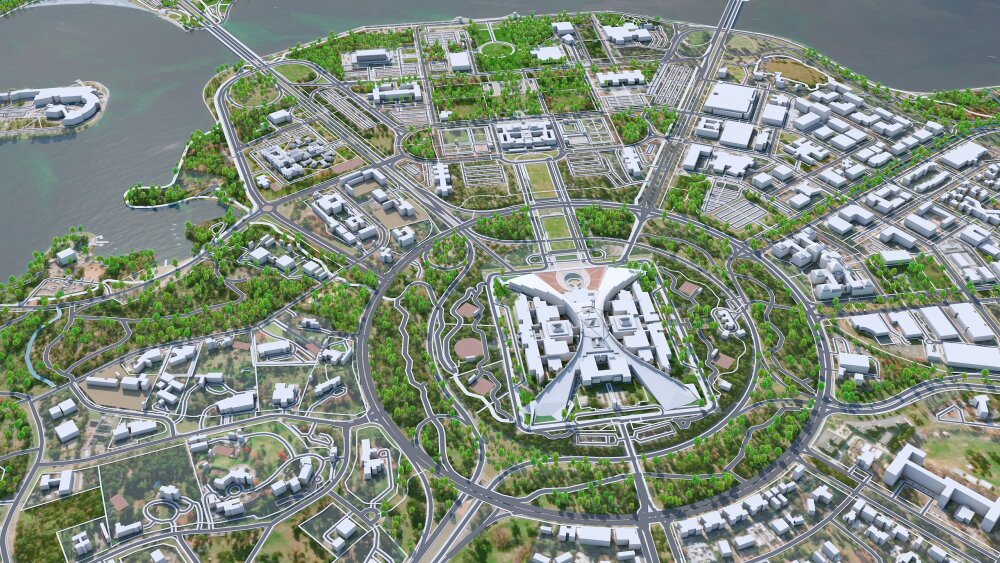 Canberra City Australia 3D model - Download City on 3DModels.org
