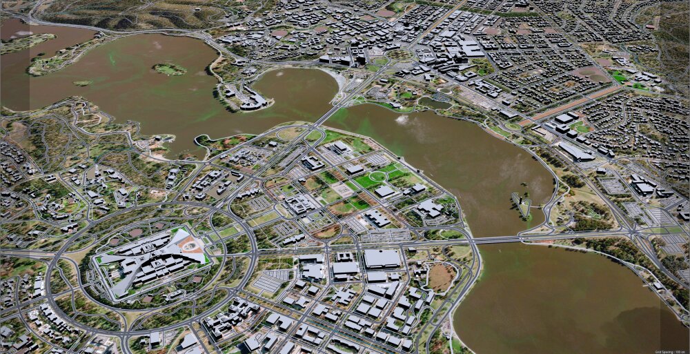 Canberra City Australia 3D model - Download City on 3DModels.org