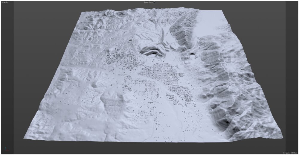 Opencast Mine Silver Bow Creek – Butte Montana Usa 3D model - Download ...