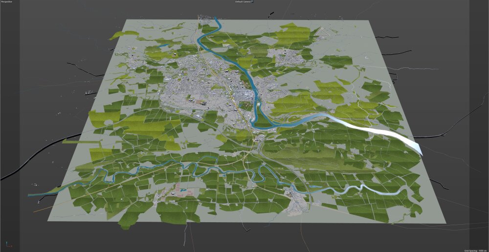 Perth City UK 20km 3D model - Download City on 3DModels.org