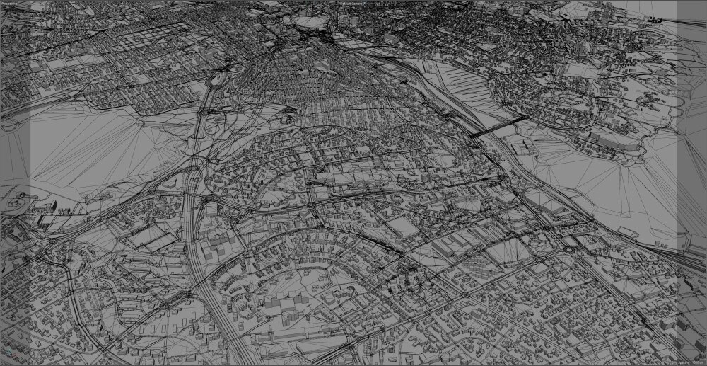 Stavanger Norway 30km 3D model - Download City on 3DModels.org
