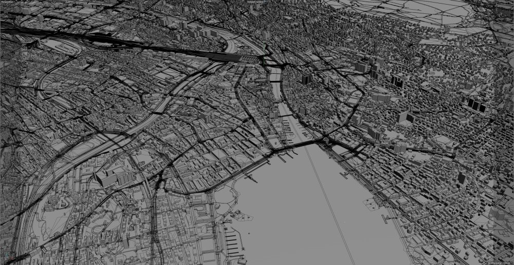 Zurich Switzerland 30km 3D model - Download City on 3DModels.org