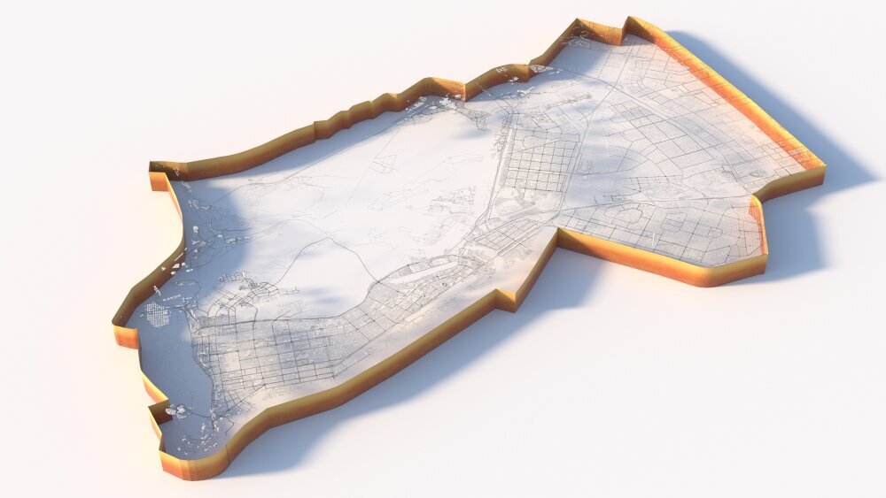 Abu Dhabi City Uae 3D model - Download City on 3DModels.org