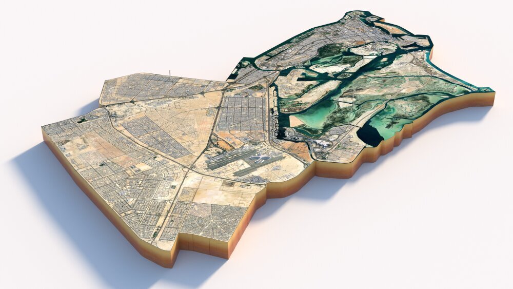 Abu Dhabi City Uae 3D model - Download City on 3DModels.org