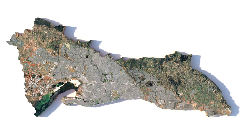 Adelaide City in Australia 3D model - Download City on 3DModels.org