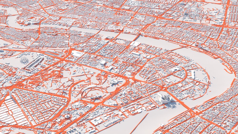 Baghdad Iraq 3D model - Download City on 3DModels.org