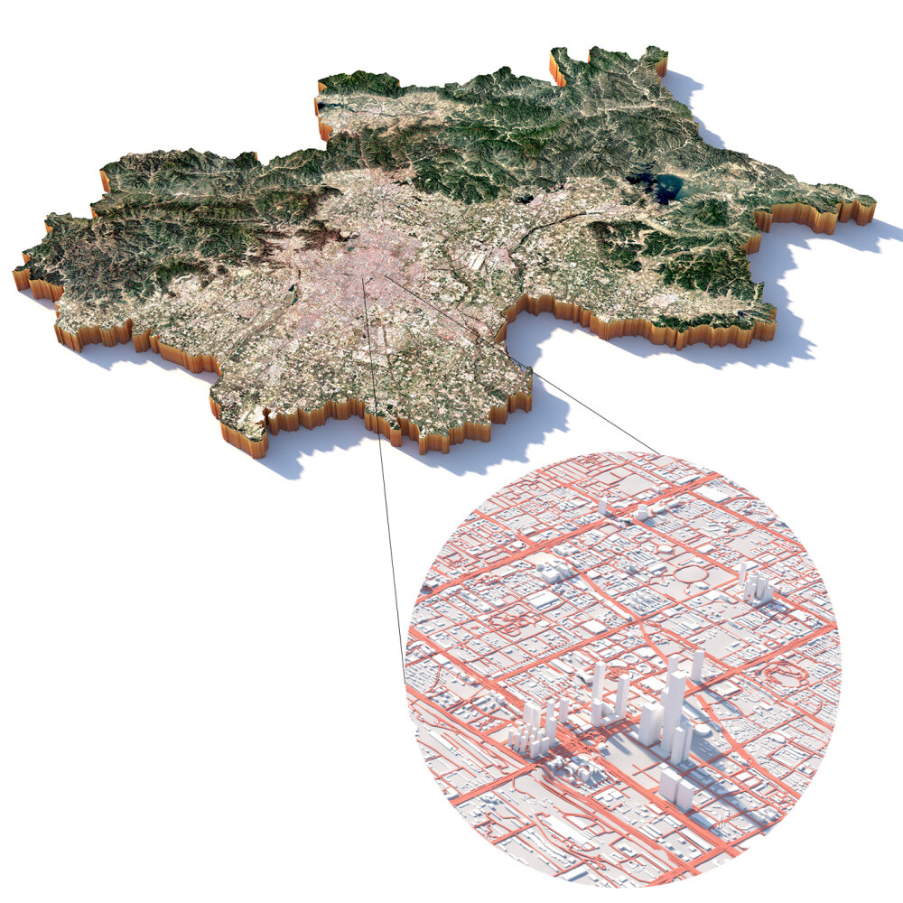 Beijing City China 3D model - Download City on 3DModels.org