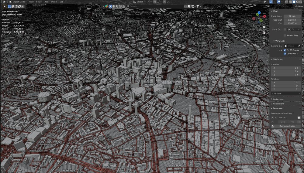 Birmingham City in United Kingdom 3D model - Download City on 3DModels.org