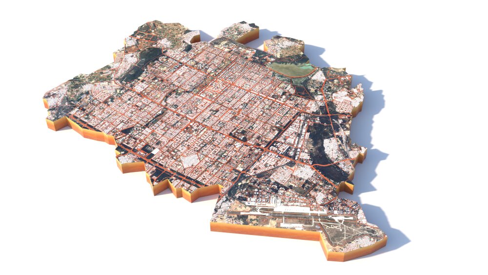 Chandigarh Punjab India 3D model - Download City on 3DModels.org
