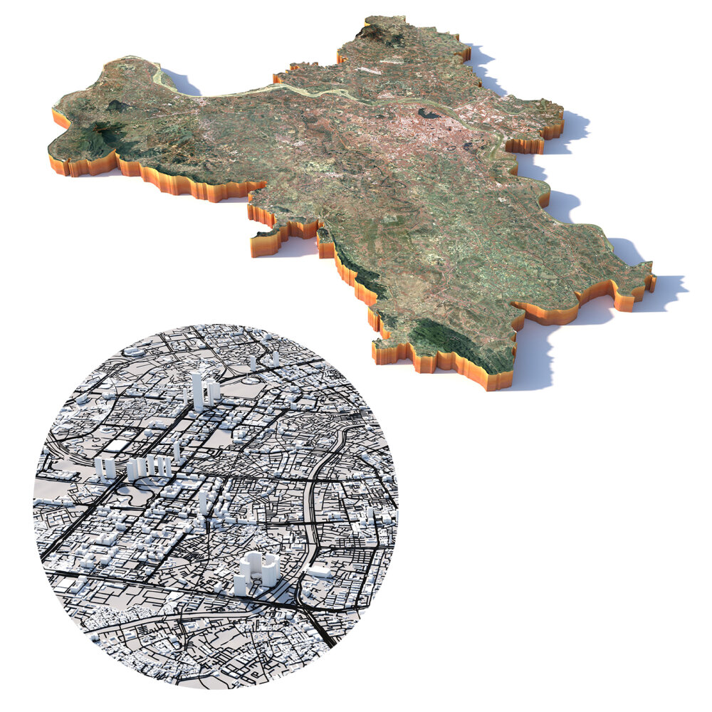 Hanoi City in Vietnam 3D model - Download City on 3DModels.org