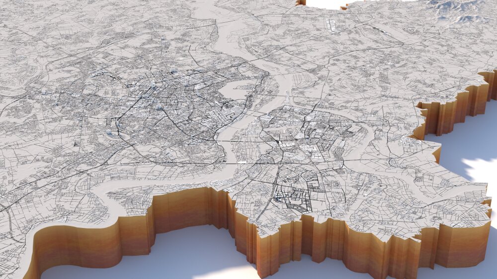 Hanoi City in Vietnam 3D model - Download City on 3DModels.org