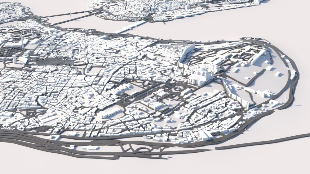 Istanbul City in Turkey 3D model - Download City on 3DModels.org