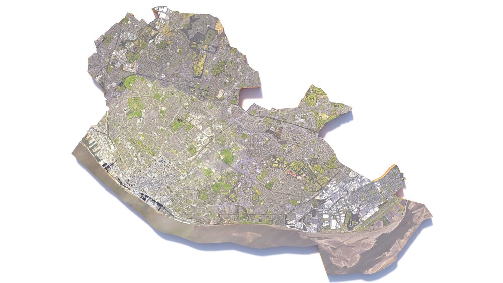 Liverpool City United Kingdom 3D model - Download City on 3DModels.org
