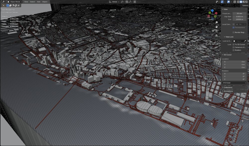 Liverpool City United Kingdom 3D model - Download City on 3DModels.org