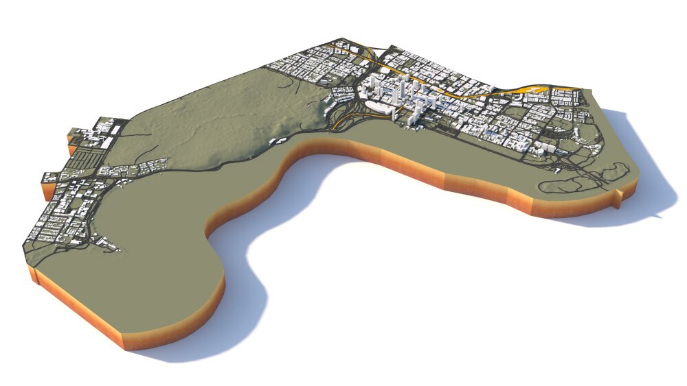 Perth City in Australia 3D model - Download City on 3DModels.org