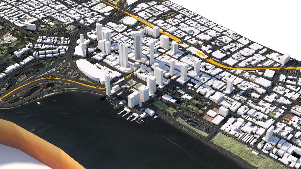Perth City in Australia 3D model - Download City on 3DModels.org