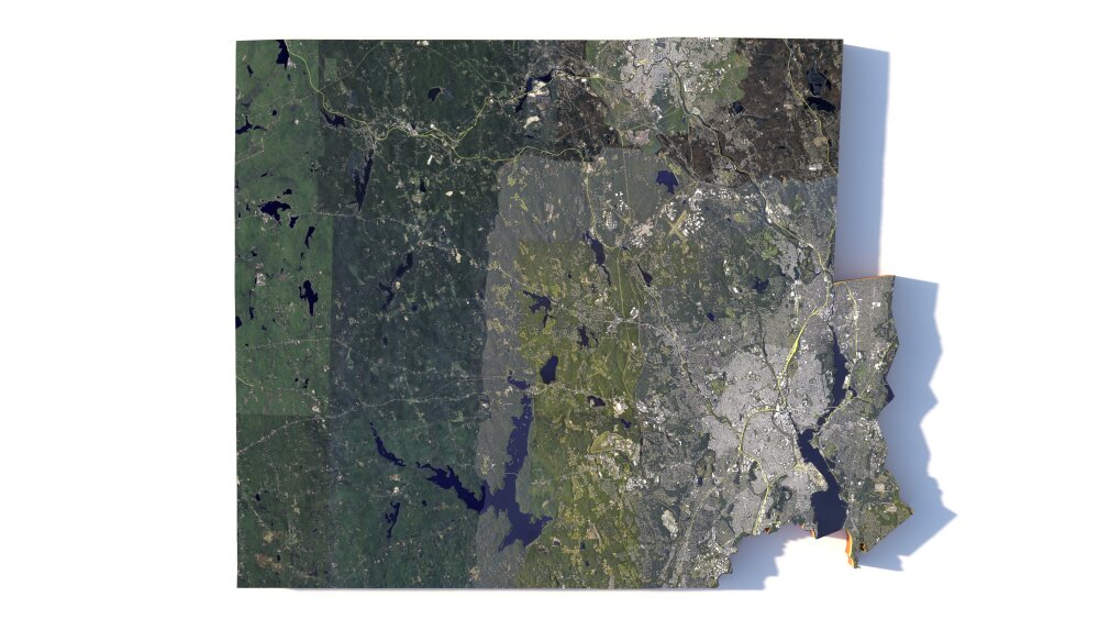 Providence and Pawtucket Rhode Island Usa 3D model - Download City on ...